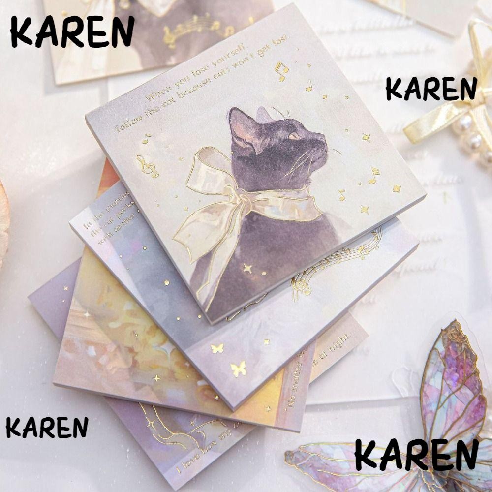KAREN 60 ชิ้น/เซ็ต Sticky Notes Book,อเนกประสงค์ Memo Pad บันทึกที่ ...