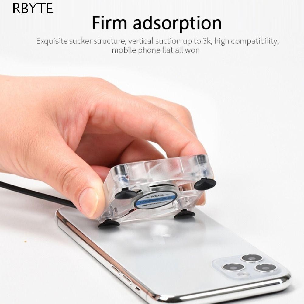 RBYTE โทรศัพท์มือถือพัดลมระบายความร้อนแบบพกพาอะแดปเตอร์ USB สากล USB ชาร์จ Cooling Artifact 1.2M ...