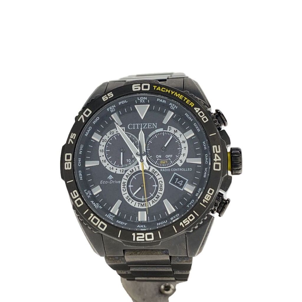 Citizen นาฬิกาบุรุษ พลังงานแสงอาทิตย์ Digiana สแตนเลส Blk E660-R010531 ...