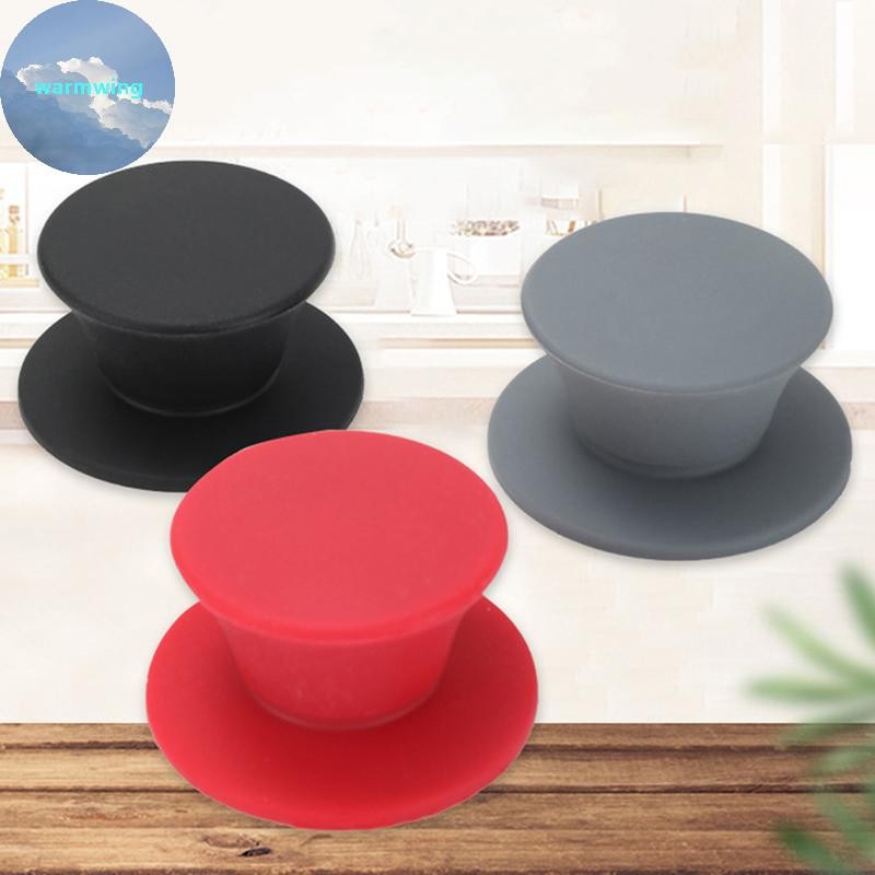 Warmwing 1PC หม้อฝาปิดลูกบิดซิลิโคน Universal หม้อฝาปิด Knob Handle เครื่องครัวห้องครัวฝาปิด ...