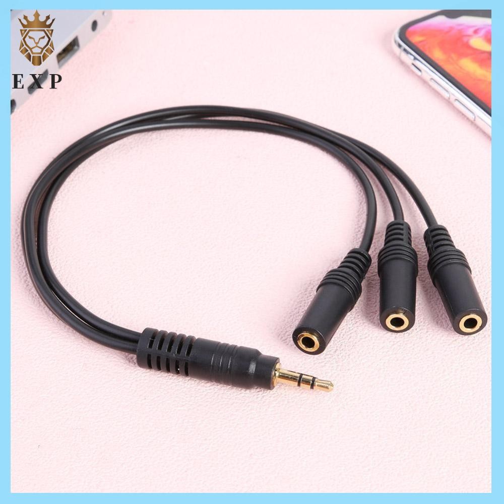 [explosion1.th] 3.5 มม. ปลั๊ก 3 ขั้วเป็นสายอะแดปเตอร์แยกหูฟังสเตอริโอ 3 ทาง | Shopee Thailand