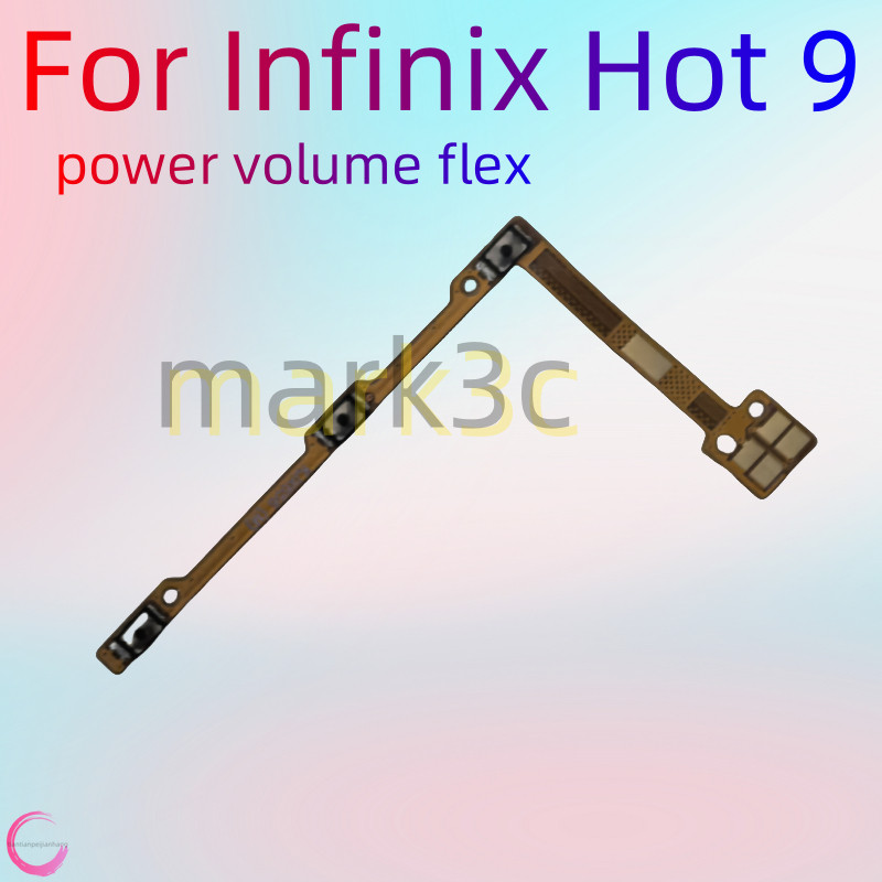 สําหรับ Infinix Hot 9 x655 X655C x655F ปุ่มปรับระดับเสียงสายไฟ Flex สาย ...