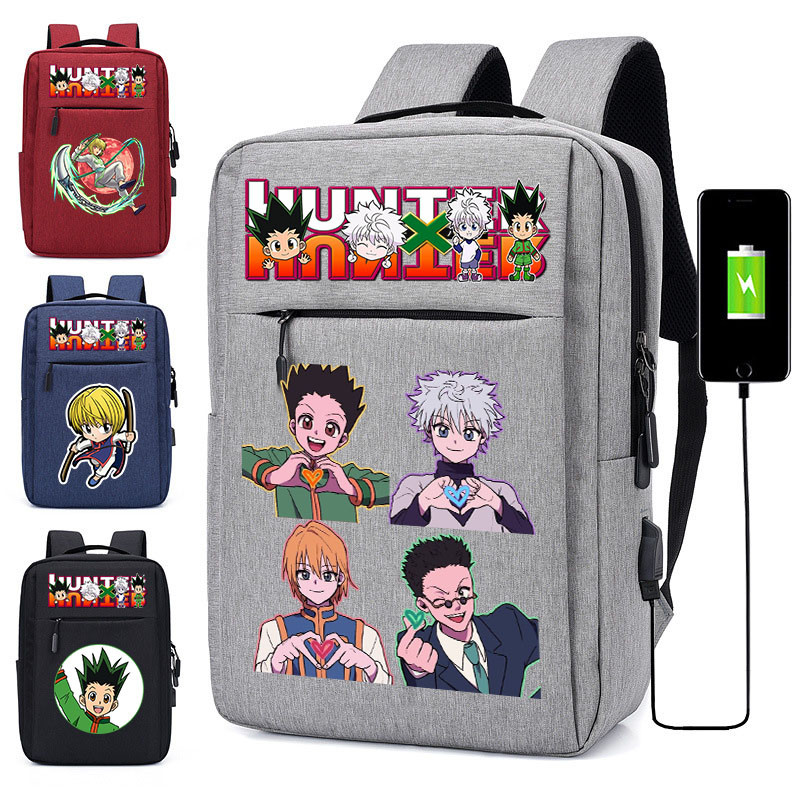 Anime HUNTERxHUNTER Backpack Laptop Bagpack กระเป๋าเดินทางนักเรียน ...