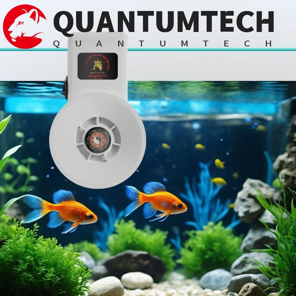 QUANTUMTECH พัดลมระบายความร้อนตู้ปลา, พัดลมตู้ปลาติดผนัง USB, เสียงรบกวนต่ําขนาดเล็กปรับหัวเดียว ...