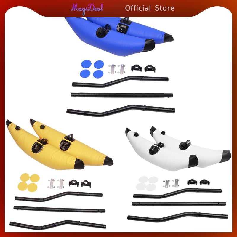 MagiDeal Kayak Stabilization System Inflatable Outrigger Float Rods ...