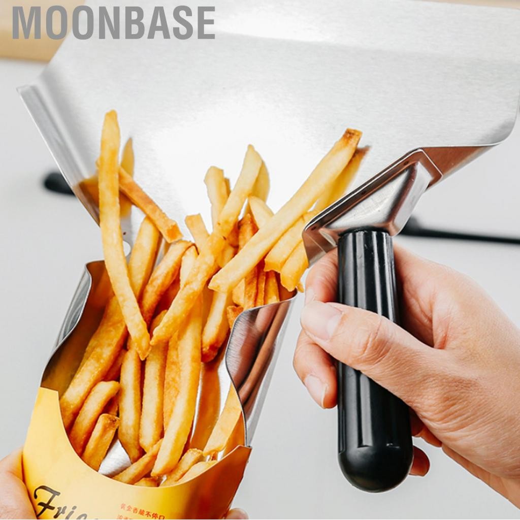 Moonbase French Fries พลั่วปากกว้างชิป Bagger Scooper ทนความร้อนสำหรับ ...