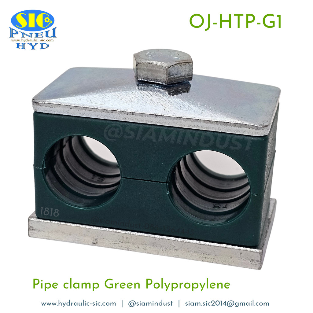 OJ-HTP-G1 Twin Pipe Clamps 6,8,10,12,15,18,20,22,25,28mm แคลมป์คู่รัด ...