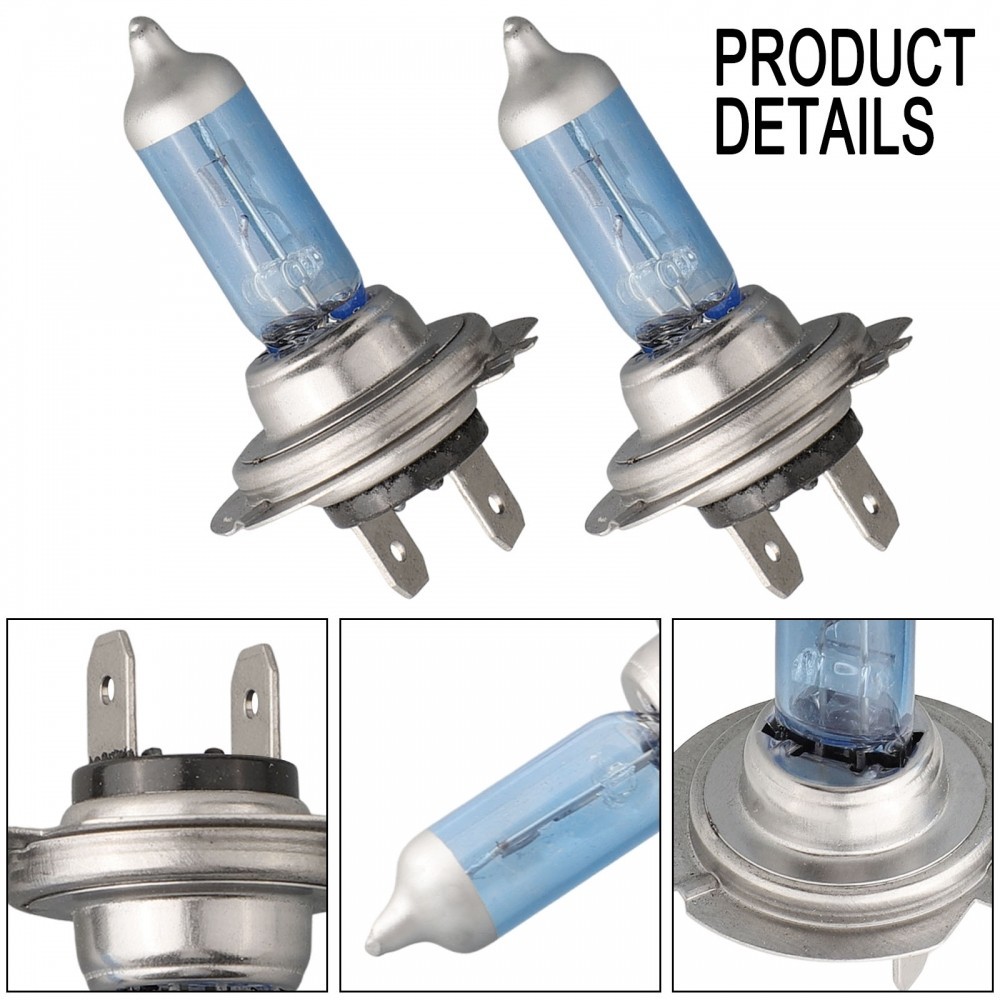 Safety and Clear Vision with 2pcs 6000K H7 Halogen Headlight Bulbs ...