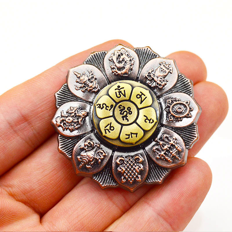 ZEN Buddha Fidget SPINNER ผู้ใหญ่ gadgets โลหะ EDC ล้อบัวปลายนิ้วลดความ ...
