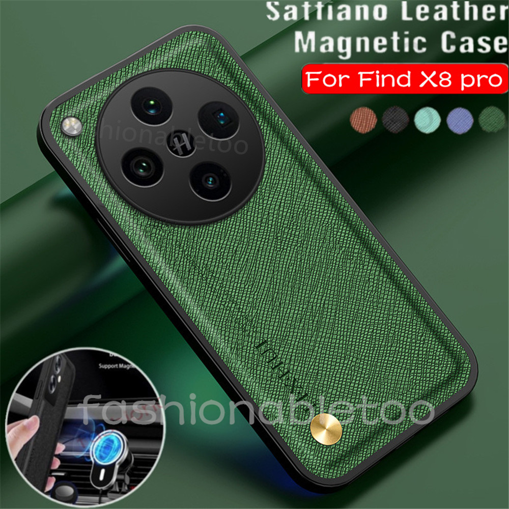 หนัง PU Texture เคสโทรศัพท์สําหรับ Oppo ค้นหา X8 pro X8pro X6pro ...