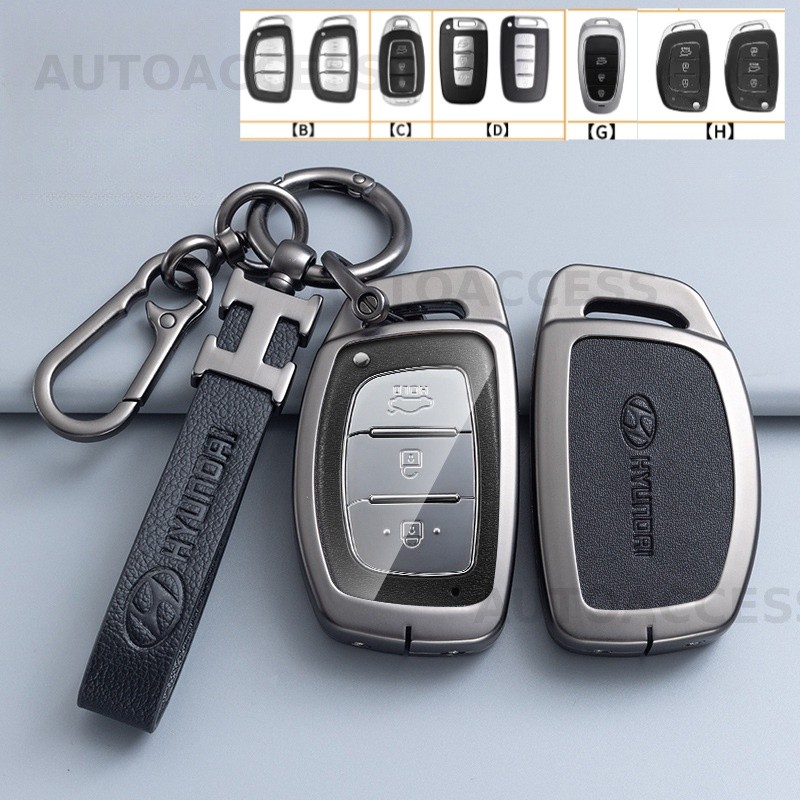กุญแจรถระยะไกลที่ครอบคลุมกรณีสำหรับ Hyundai i30 ix25 Elantra KONA Solaris Azera Grandeur IG TM ...