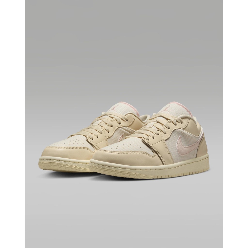 Nike Air Jordan 1 Low SE AJ1 Muslin Legend สีชมพู FQ1925-100 รองเท้า ...
