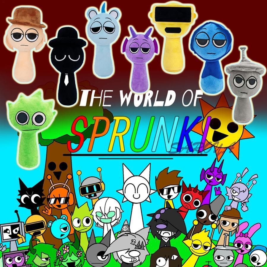 Sprunki ของเล่นตุ๊กตา Sprunki Incredibox Venda สีเทา Oren Raddy ...