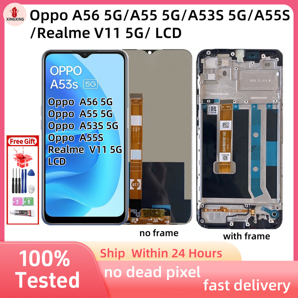 สําหรับOppo A56 5G/A55 5G/A53S 5G/A55S/Realme V11 5G/LCD touch screen ...