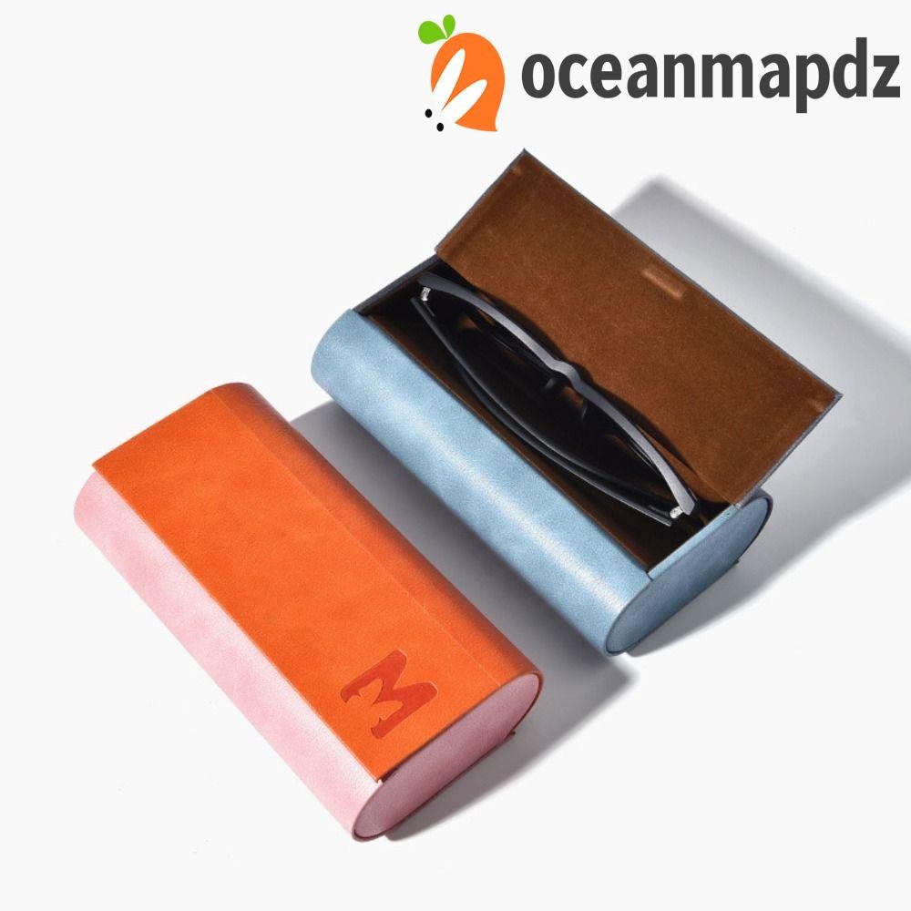 Oceanmapdz Double Layer PU กล่องแว่นตา,พิมพ์หนัง PU พิมพ์แว่นตา,น่ารักแว่นตากรณีแว่นตา Letter ...