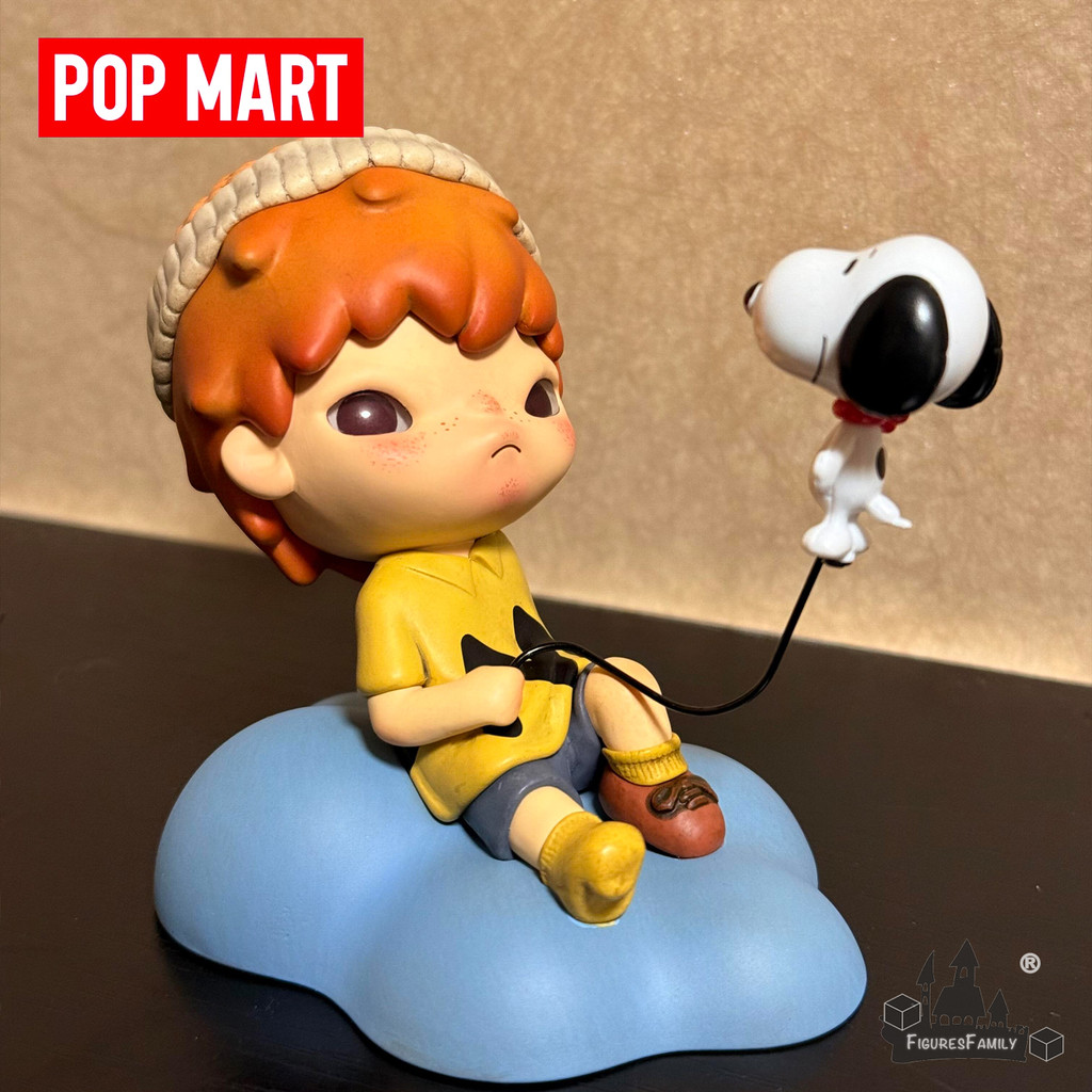 [ของแท้] Pop MART Hirono Snoopy Handing Card Figure Doll Ornament Gift ...