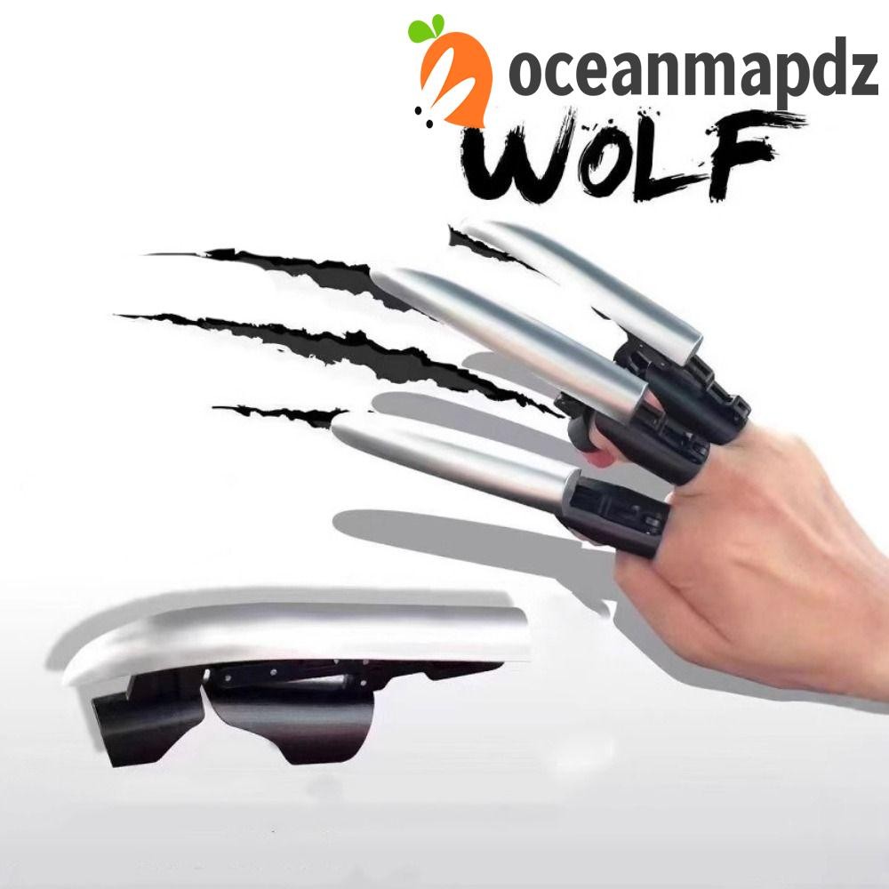 OCEANMAPDZ 3 ชิ้นกรงเล็บหมาป่าเรืองแสง, ตกแต่งรูปโปร่งใส Retractable Mechanical Claws, Creative ...