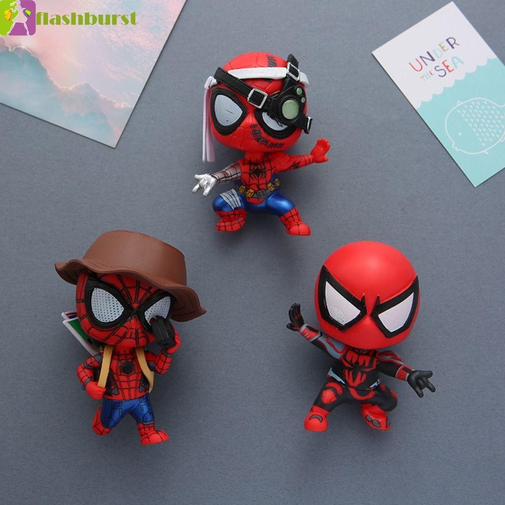 FLASHBURST 3 ชิ้น/เซ็ต Spider Man ของเล่น, รุ่น Q Marvel Spider Man ของ ...