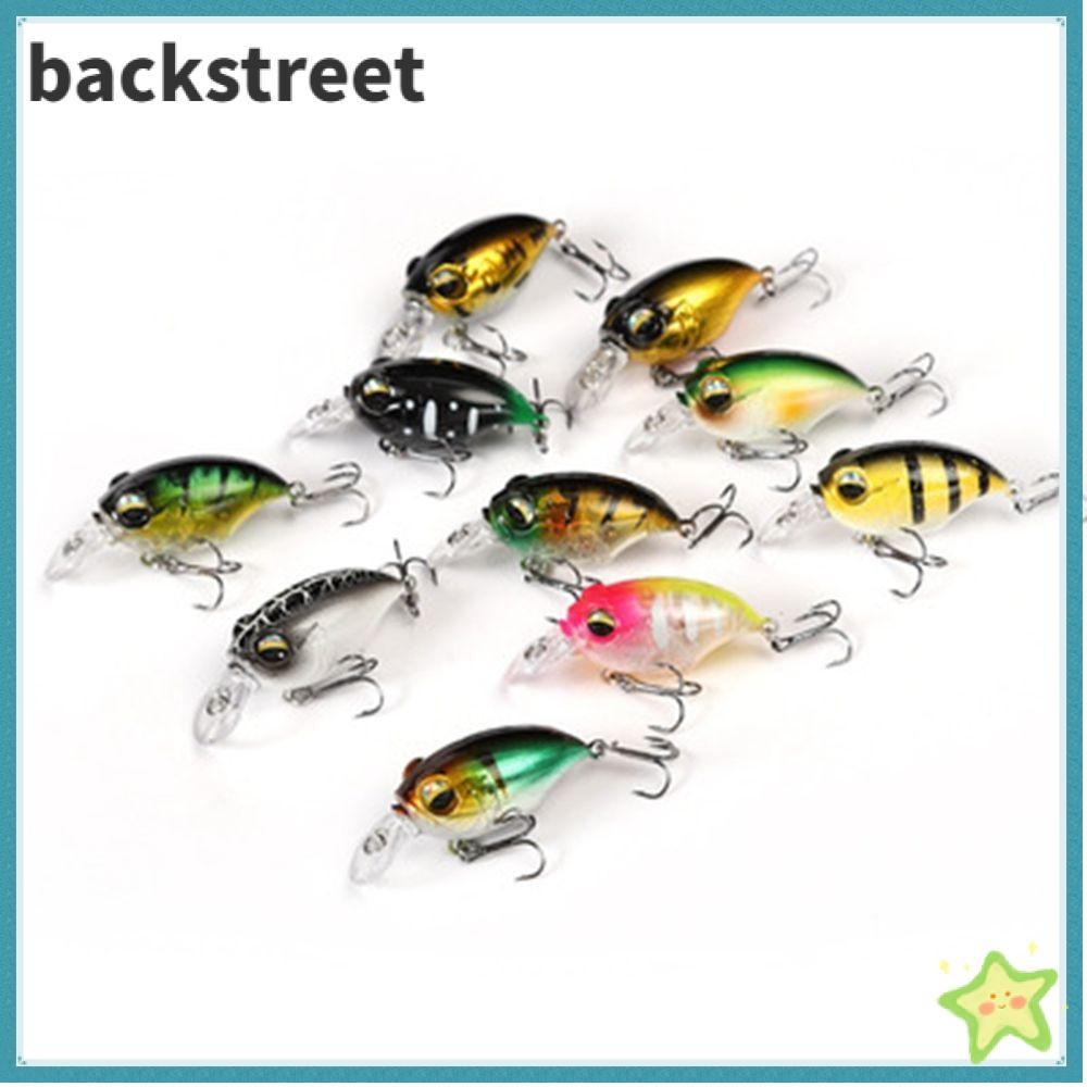 BACKSTAGE เหยื่อตกปลาเหมือนจริง คุณภาพสูง ตะขอสามเหลี่ยม Fish Popper ...