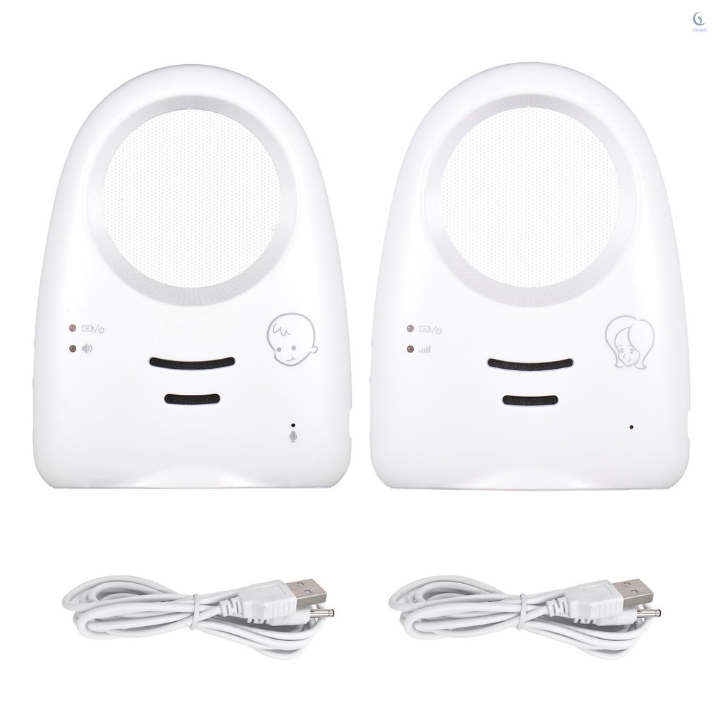 แบบพกพา 2.4GHz Wireless Digital Audio Baby Monitor One-Way Talk Crystal ...