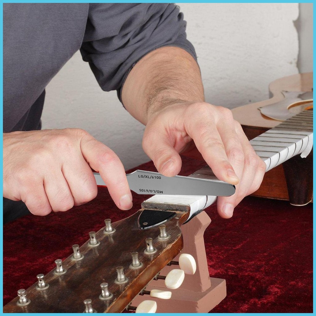 Fret Crowning File Dressing แฟ้มกีตาร์ซ่อมเครื่องมือ Professional เหล็ก ...