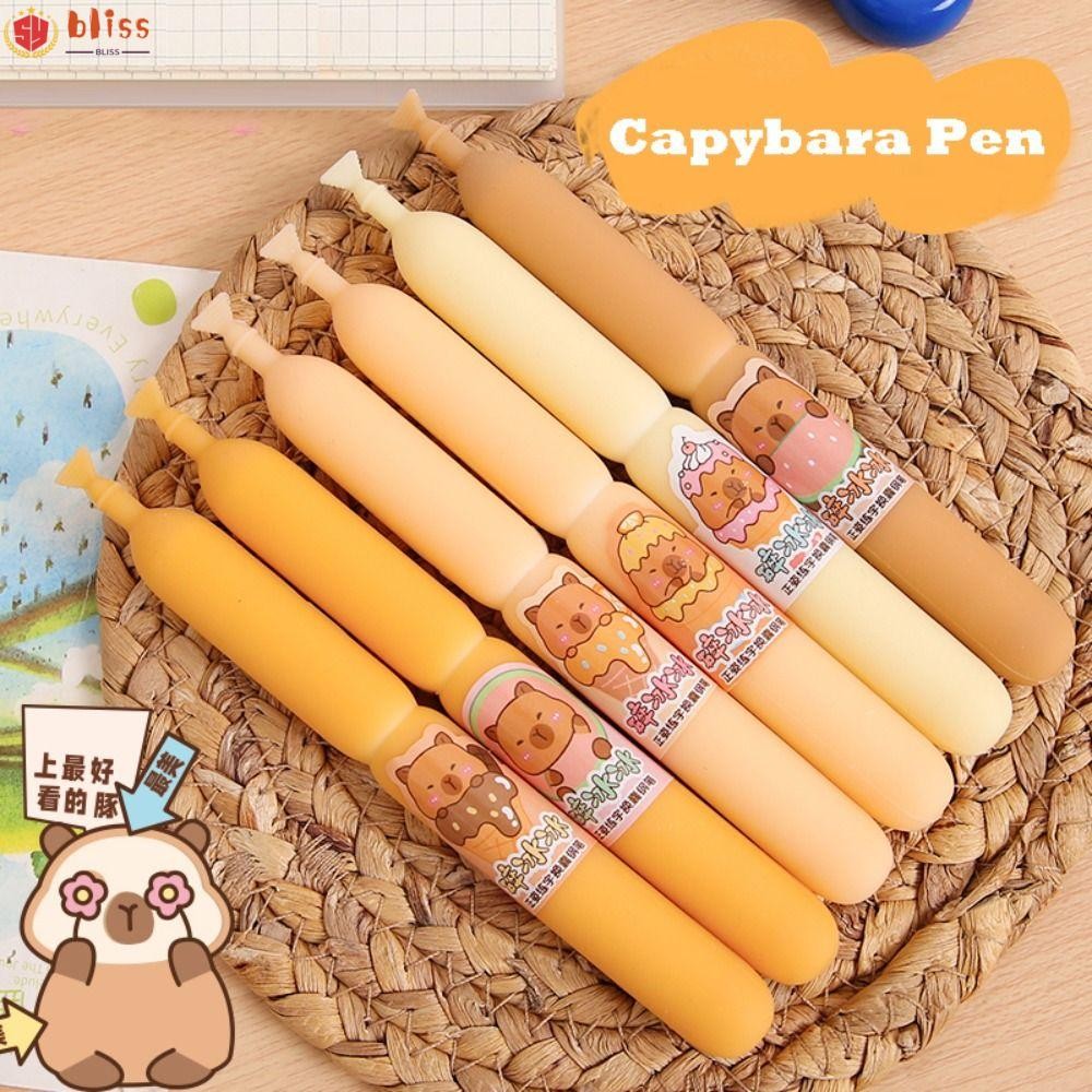 BLLISS Capybara Fountain Pen, Popsicle Shape เปลี่ยนหมึกเจลปากกา ...