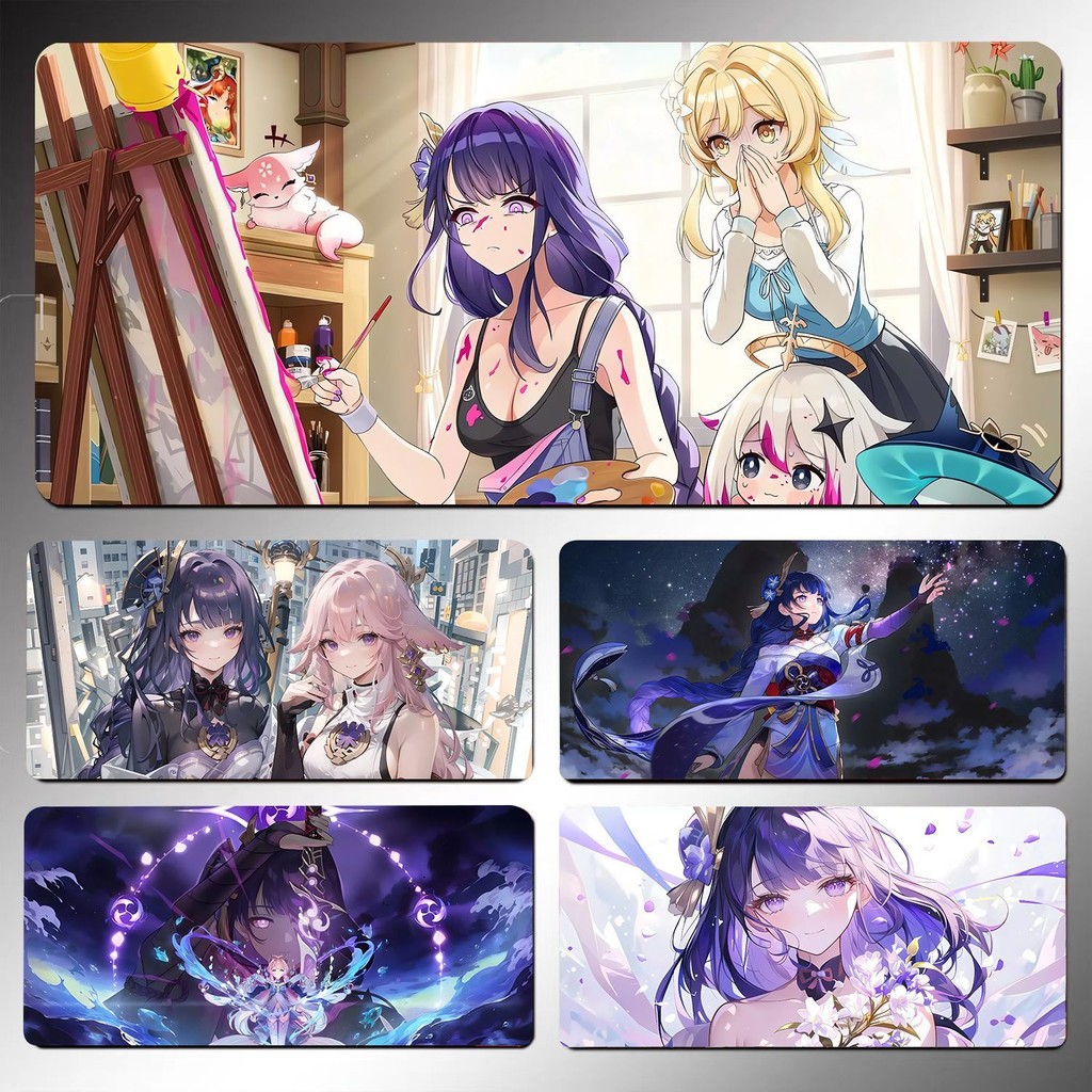 แผ่นรองเมาส์ enshin impact ดั้งเดิมแป้นพิมพ์เกมเกมขนาดใหญ่การปรับแต่ง ...