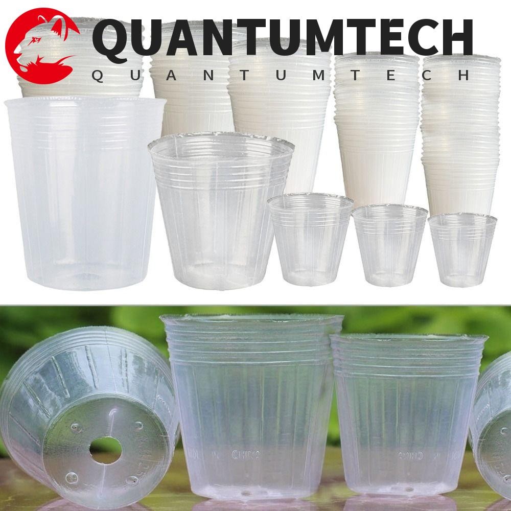 QUANTUMTECH Nursery Pots Orchid Clear คอนเทนเนอร์สําหรับสวนดอกไม้ผักปลูกถ้วย | Shopee Thailand