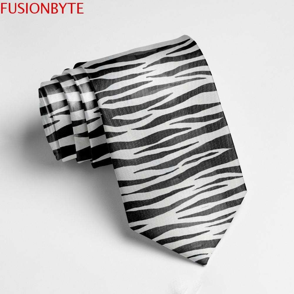 FUSIONBYTE เสือดาวพิมพ์ Tie, แคบ 8 ซม.Snakeskin พิมพ์ Tie, Creative นุ่มปรับมือผูกผู้ชายเนคไท ...