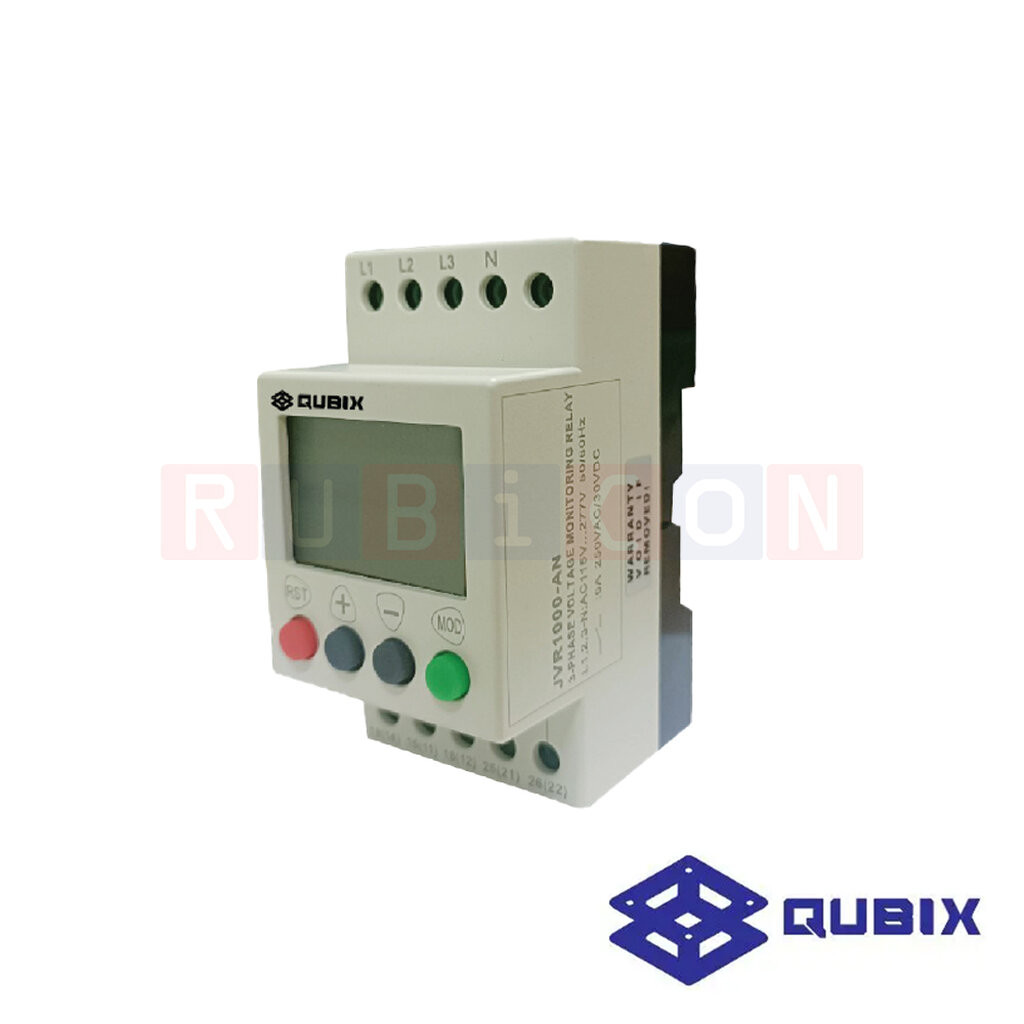 "QUBIX" JVR1000-AN เฟสโปรเทคชั่น รีเลย์ (Thee Phase Voltage Monitoring ...