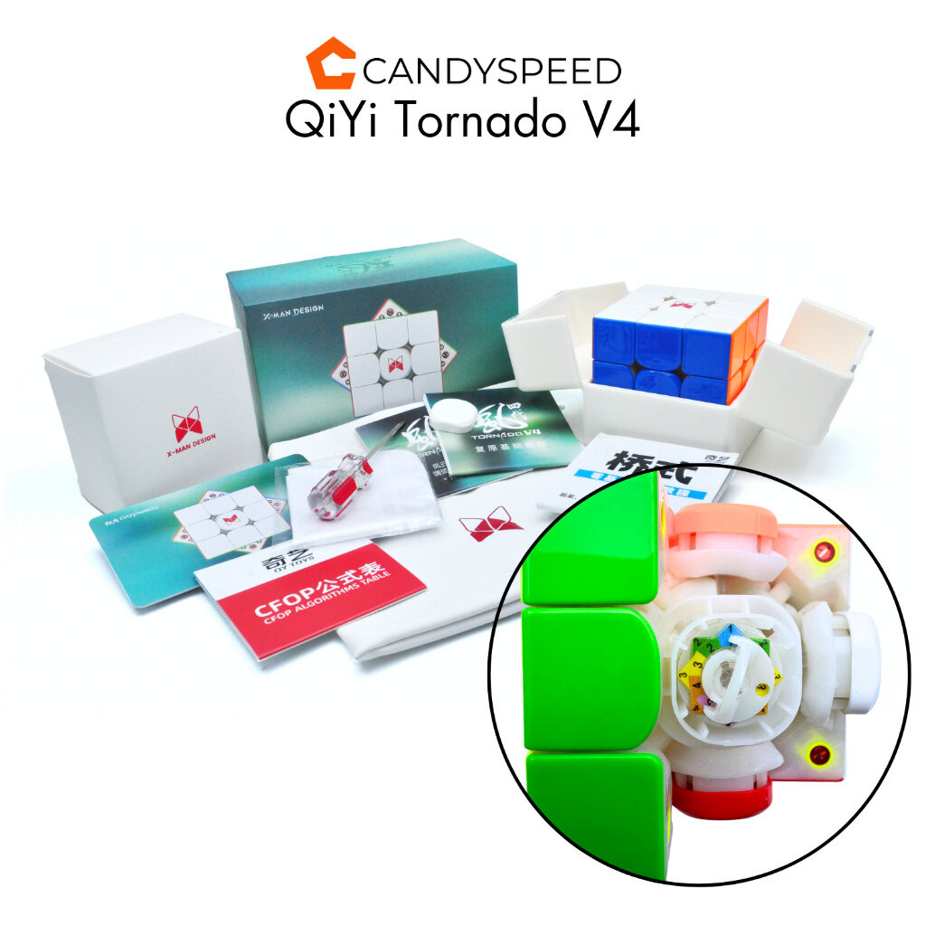 QiYi X-Man Tornado V4 M รูบิค Cube 3x3 | by CANDYspeed | Shopee Thailand