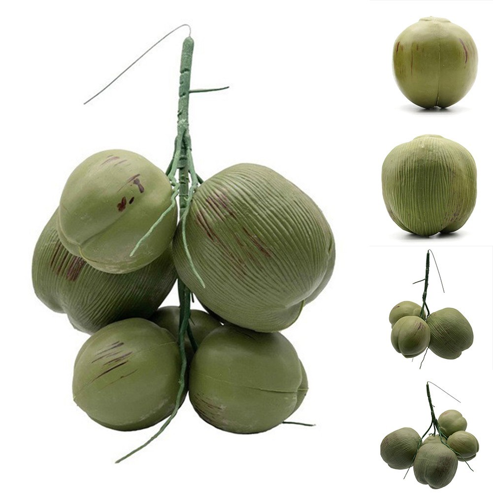 【Good】Hassle Free Farmhouse Decor Artificial Coconut Props for Table ...