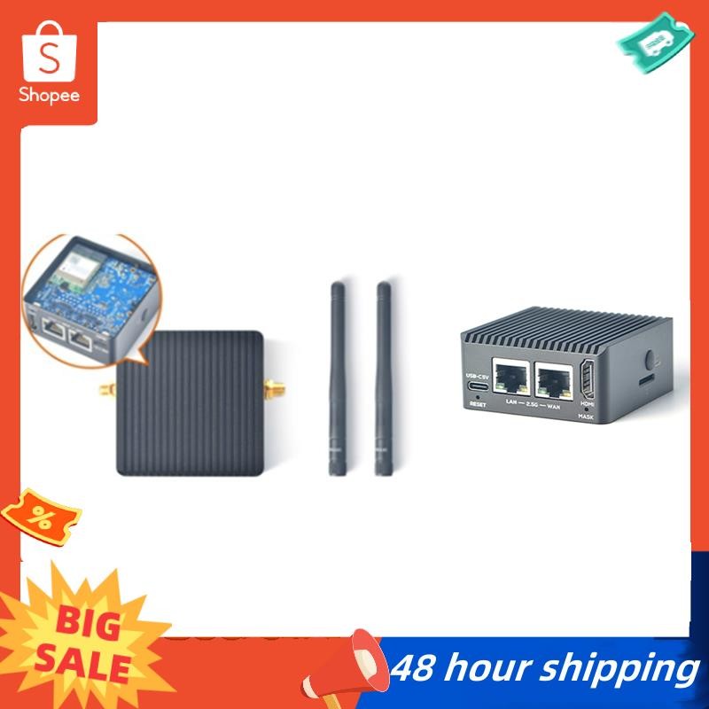 พร้อมสต็อก NanoPi R5C Rockchip RK3568B2 A55 พอร์ตอีเธอร์เน็ต 2.5G คู่รองรับโมดูล WiFi M.2 Linux ...