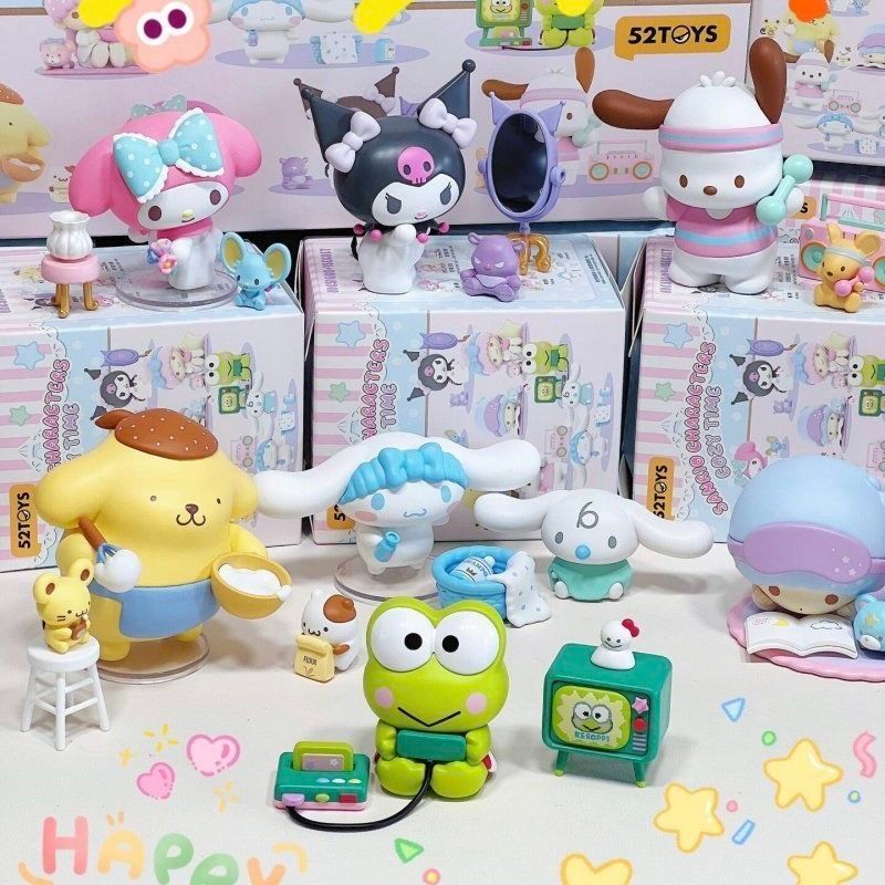 ของเล่นอินเทรนด์ 52TOYS Sanrio Family Home Time Blind Box รุ่นจิ๋ว ...