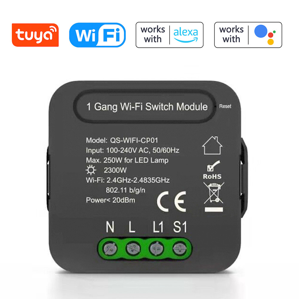 ใหม่--QS-WiFi-CP01 Tuya WiFi อัจฉริยะโมดูลสวิทช์อัจฉริยะ Home Switch ...