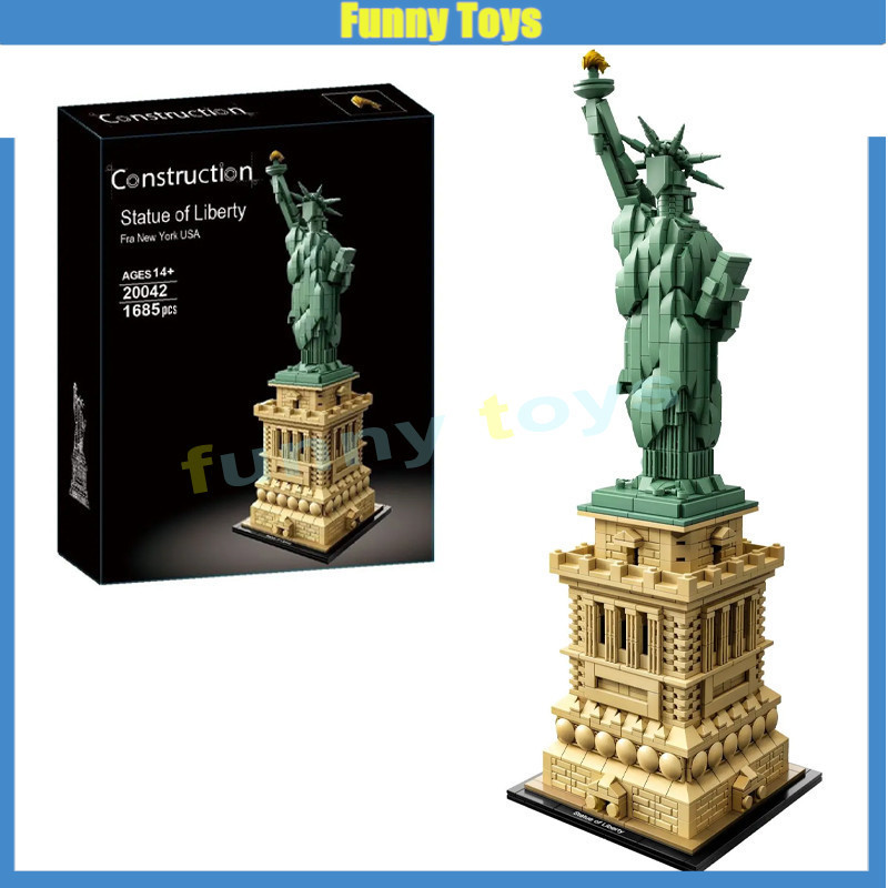 รูปปั้นของ Liberty Building Blocks ชุดสําหรับเด็กอิฐของเล่นสําหรับ ...