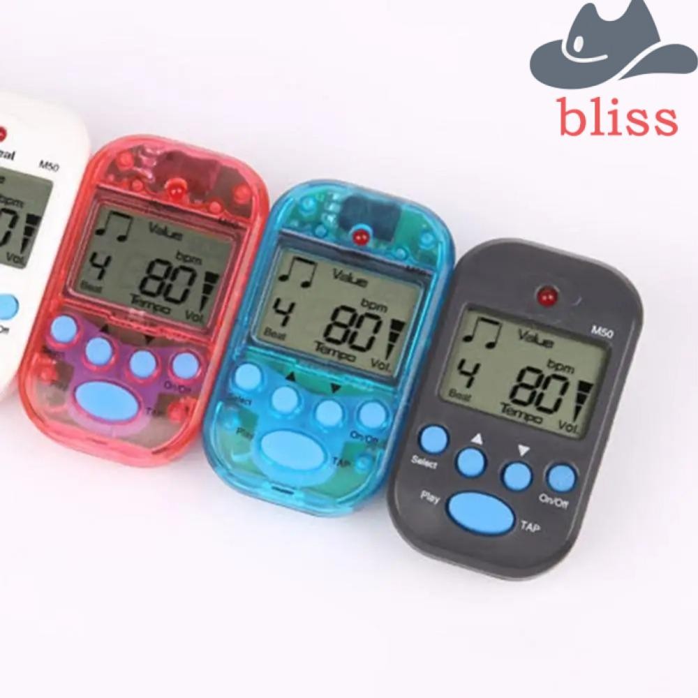 BLISS Mini Metronome, LCD Dual-channel Clip-on Pocket Metronome, Mini ...