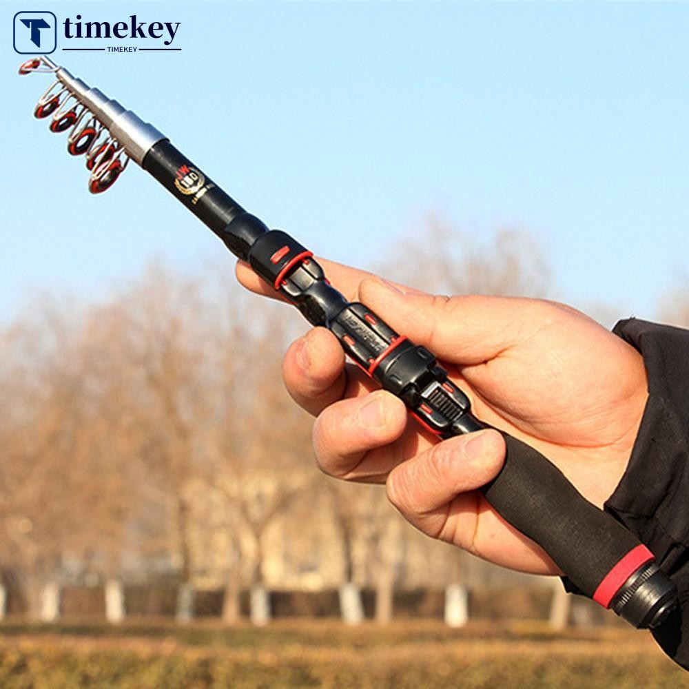 TME 1m-2.3m Telescopic แบบพกพา Mini Fishing Rods Super Hard เหล็ก ...