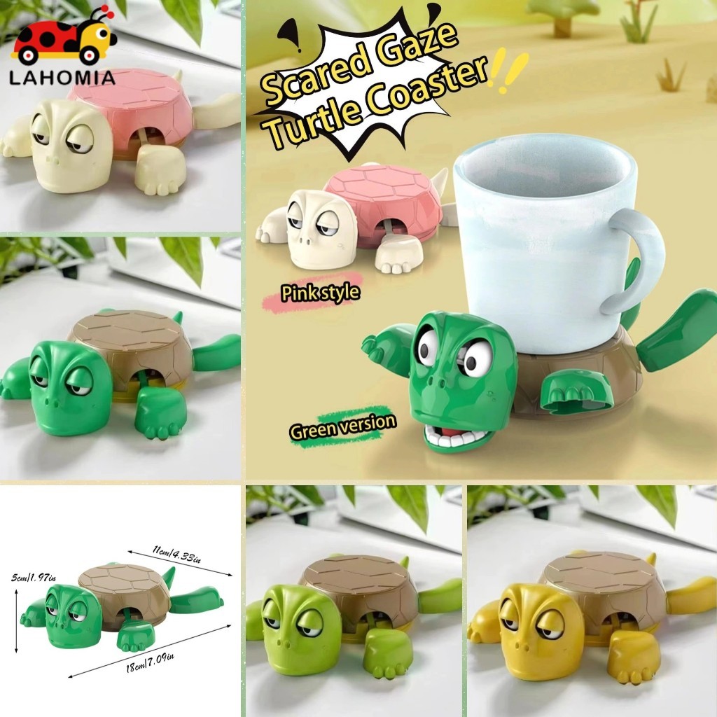 Lahomia ที่รองแก้วเต่าตลกๆ ที่กดจานรองแก้วเต่า ใครกด Turtle Coasters Cup Base | Shopee Thailand