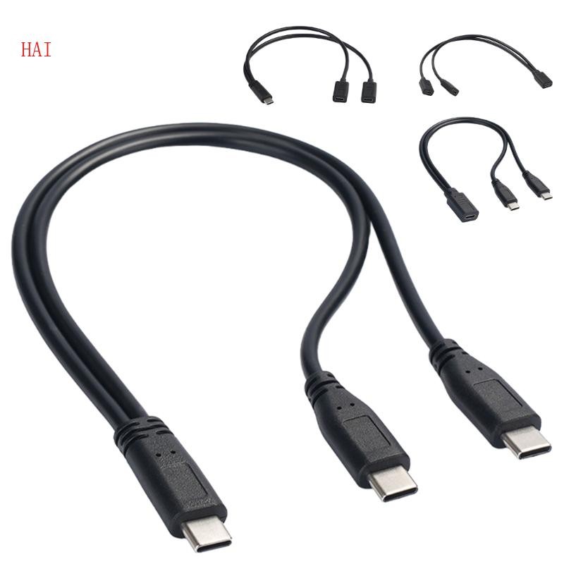 USB C Splitter Double USB C Female/Male Adapter USB Power Split Adapter ...