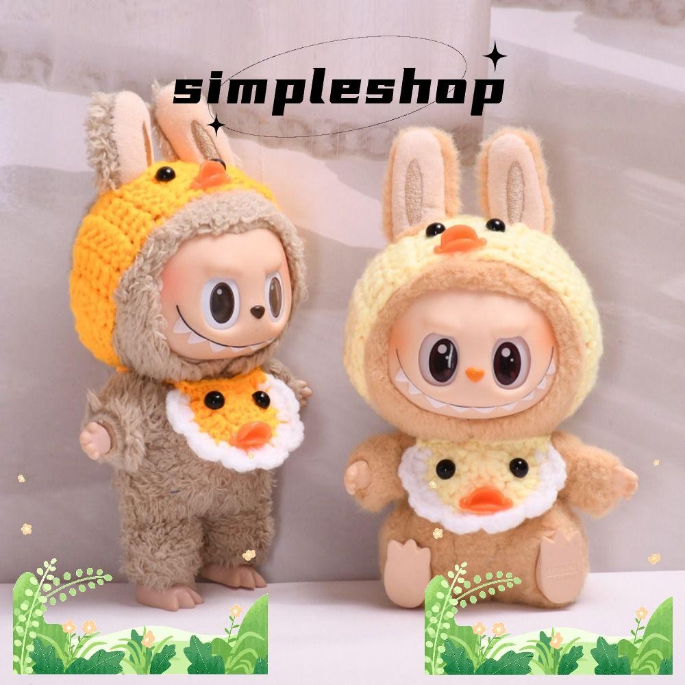 Simple Doll Accessories เสื้อผ้าตุ๊กตา Bao-ao Little Yellow Duck Labubu ...