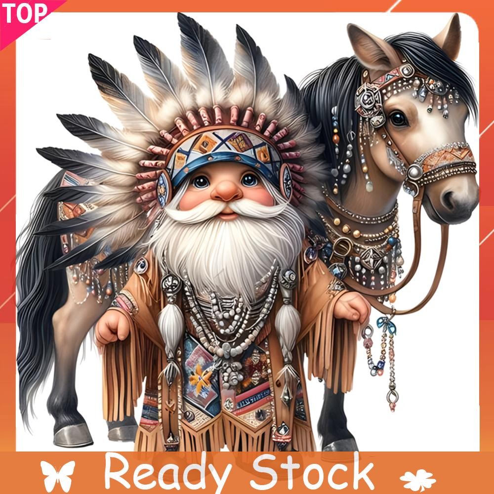 5d DIY เต็มรอบเจาะเพชรภาพวาด Indian Goblin Decor Art Craft 30x30 ซม. ...