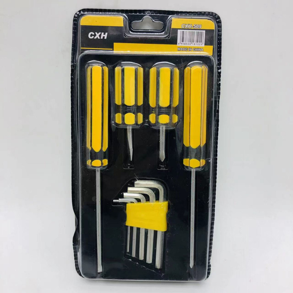 L Tools Key Set แพ็คเกจไขควงมี 9 ชิ้น L กุญแจคีมหกเหลี่ยม | Shopee Thailand