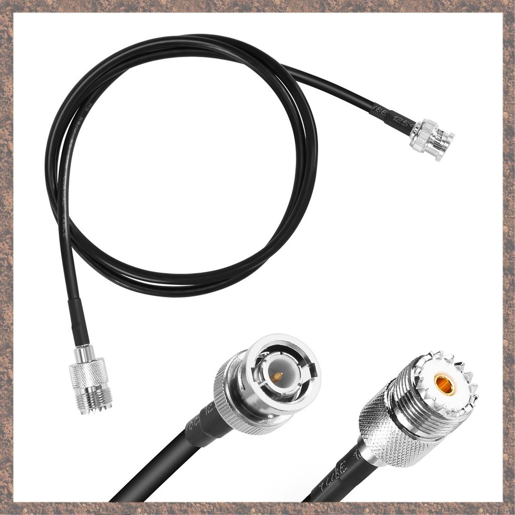 [CVD] Rf UHF VHF วิทยุสายเสาอากาศโคแอกเชียล BNC ชายเป็น UHF SO239 RG ...