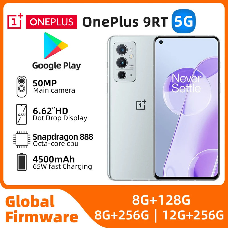 Oneplus 9RT 9R T 5G Global Rom หลายภาษา 8GB 128GB Snapdagon 888 120Hz 6.62 นิ้วสมาร์ทโฟนมือสอง ...