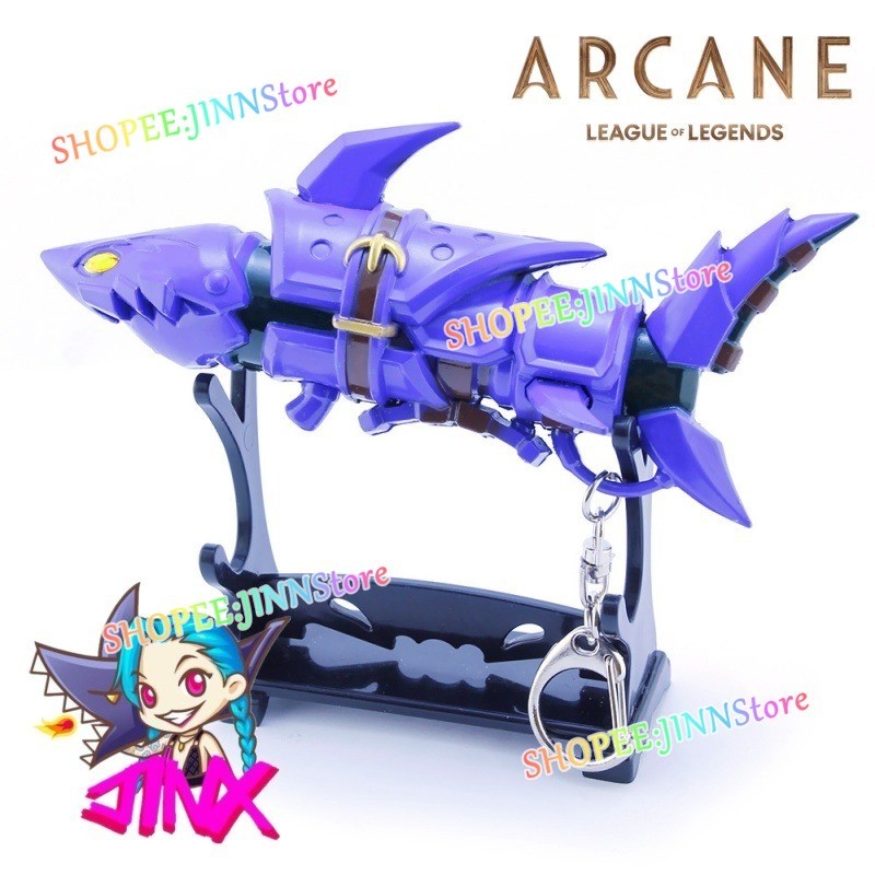 - Jinn - Arcane:League of Legends พวงกุญแจจี้ JIDX Fishbones Blaster ...