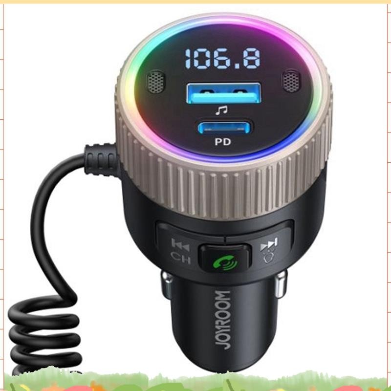 Super Bluetooth 5.4เครื่องส่งสัญญาณFM 60W PD QC3.0 ที่ชาร์จแบตในรถDual ...