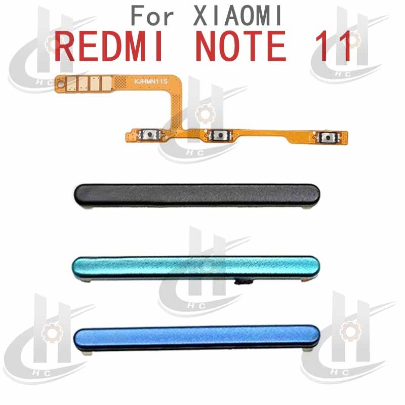สําหรับ Xiaomi Redmi Note 11 11S 4G ปุ่มด้านข้าง Flex Cable Keys ปุ่ม ...