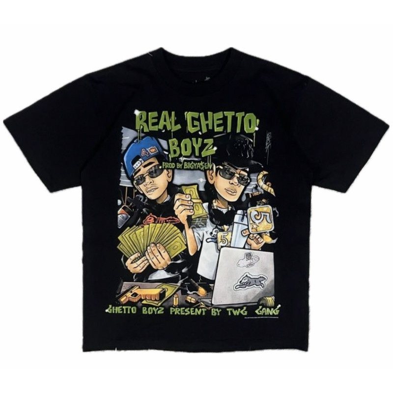 New เสื้อ รูปแบบใหม่ 1MILL PAIN KILLER T-shirt เสื้อยืดสั้นทรงหลวมอิน ...