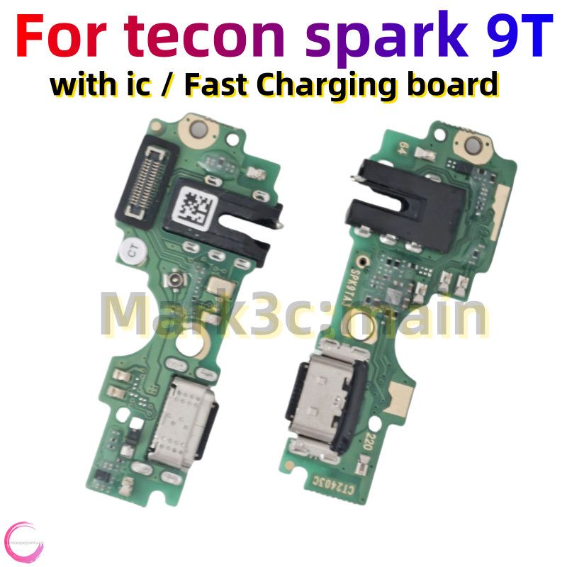 สําหรับ tecon spark 9T KH6 USB ชาร์จ Dock พอร์ตไมโครโฟนขั้วต่อ Fast ...